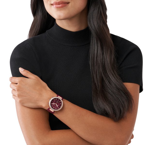 Zegarek damski MICHAEL KORS Michael kors mk6986 parker burgundy MK6986 ...
